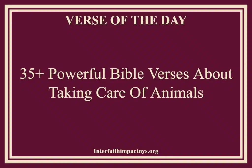 35+ Powerful Bible Verses About Taking Care Of Animals - Bible Verses ...