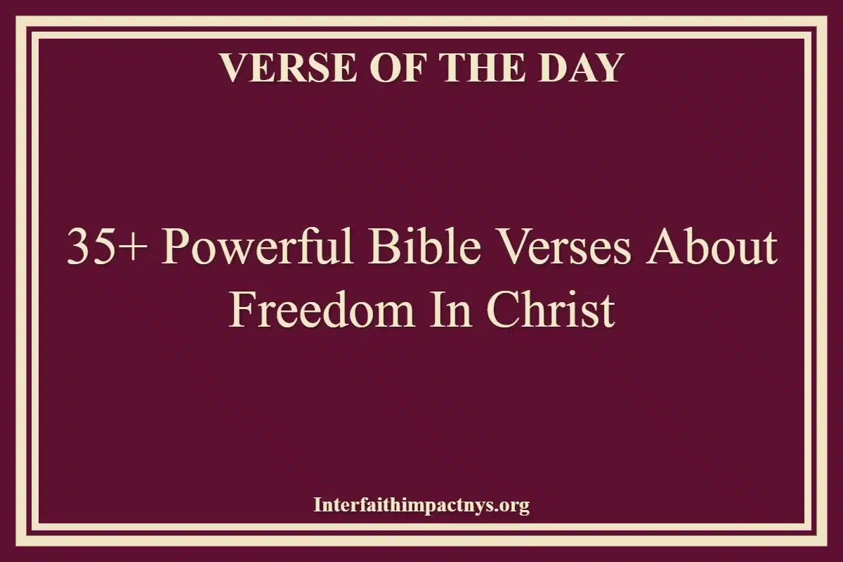 35+ Powerful Bible Verses About Freedom In Christ - Bible Verses Meaning