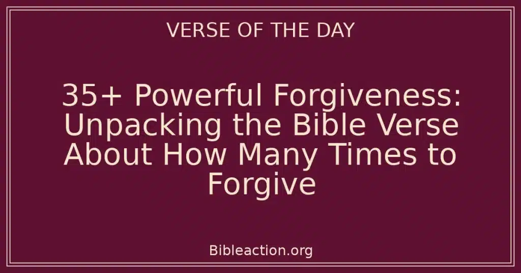 Surprising How Many Times Is Forgiveness Mentioned In The Bible Pictures
