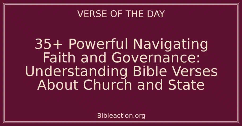 35+ Powerful Navigating Faith and Governance: Understanding Bible ...