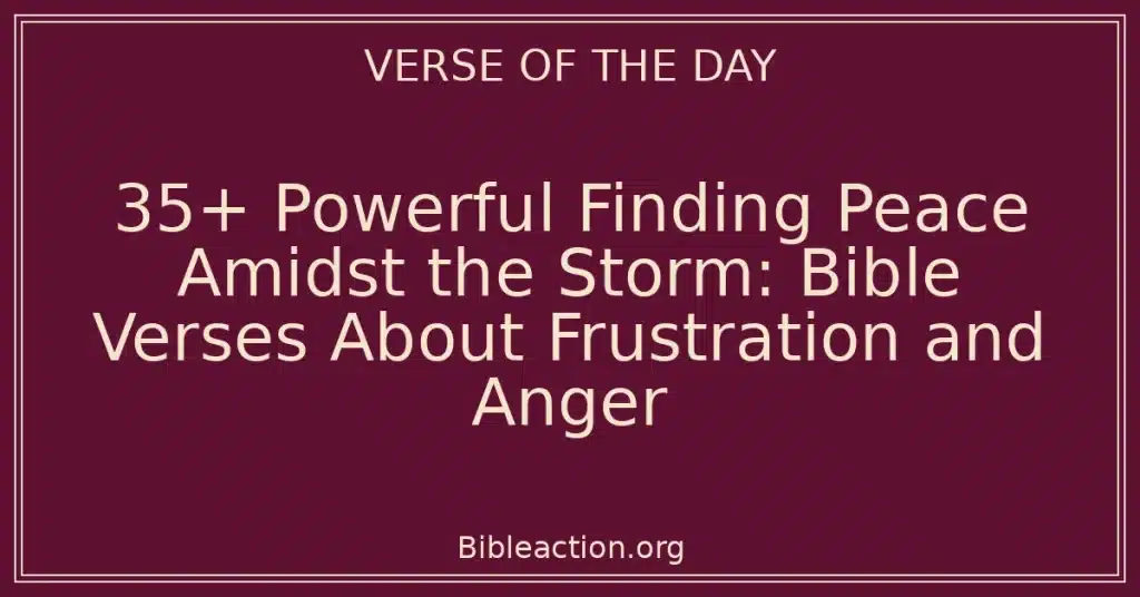 35+ Powerful Finding Peace Amidst the Storm: Bible Verses About ...